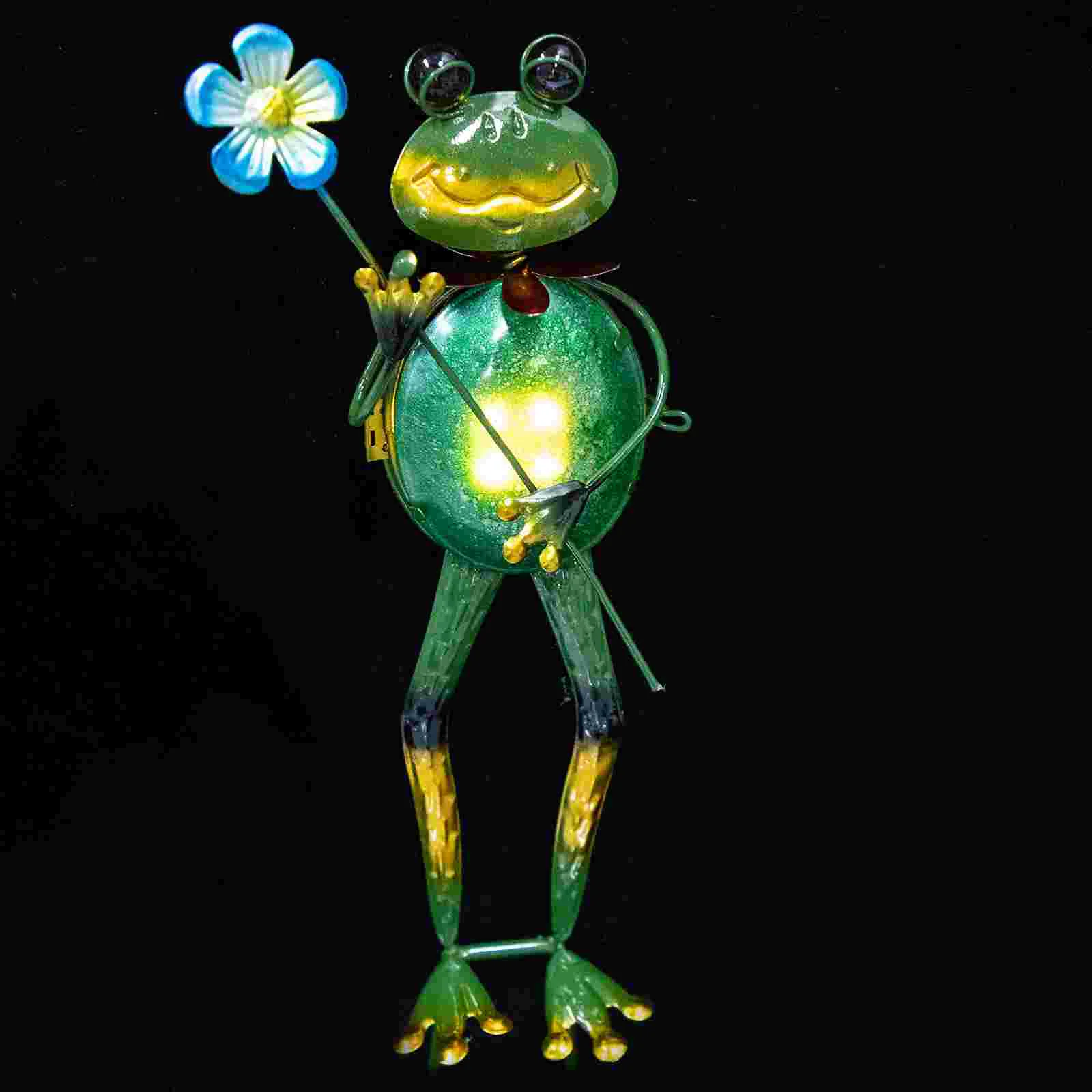 Solar-Lights-Garden-Light-Yard-Statue-Lawn-Stake-Outdoor-Frogs-Light ...