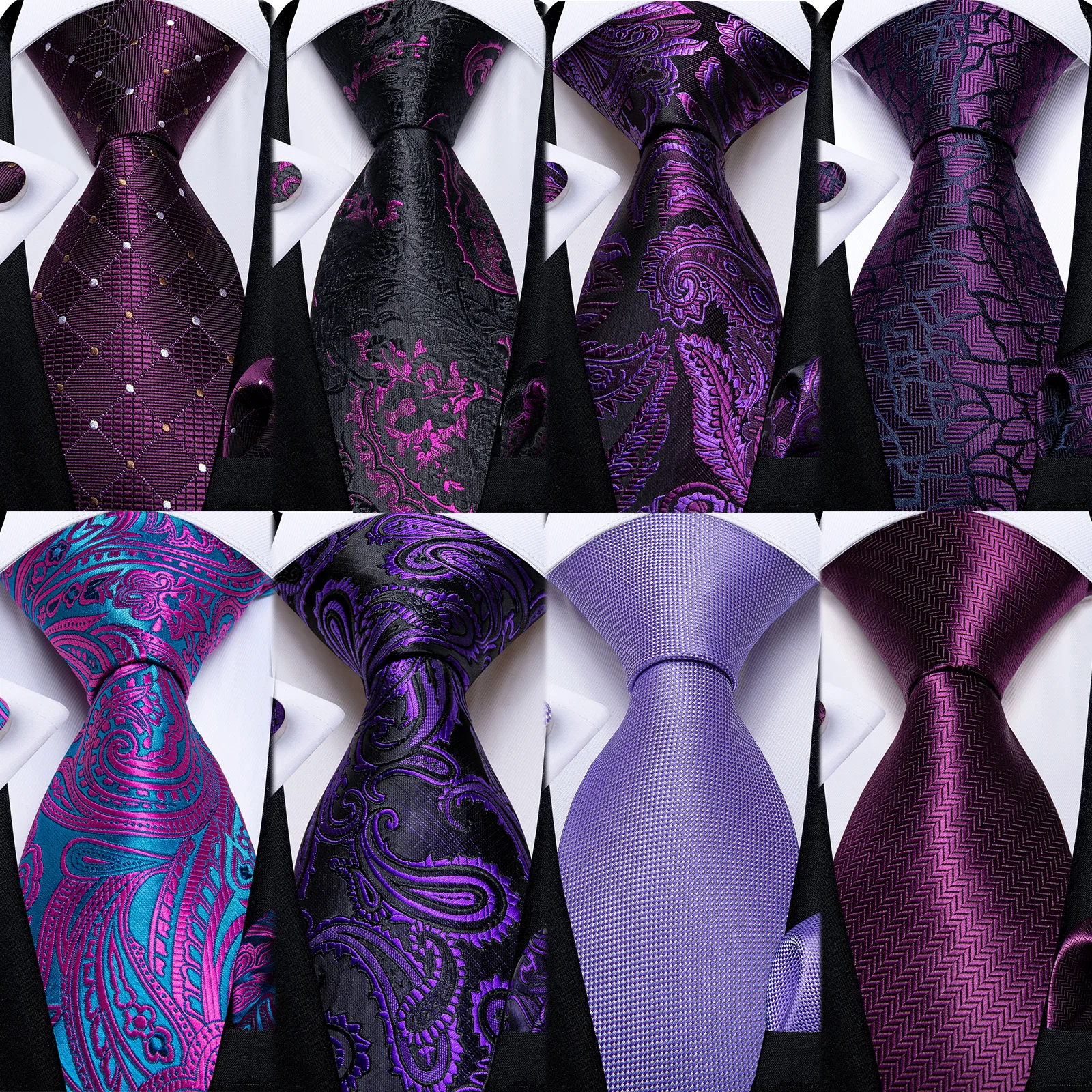 DiBanGu-corbata-de-moda-para-hombre-corbata-de-boda-de-seda-de ...