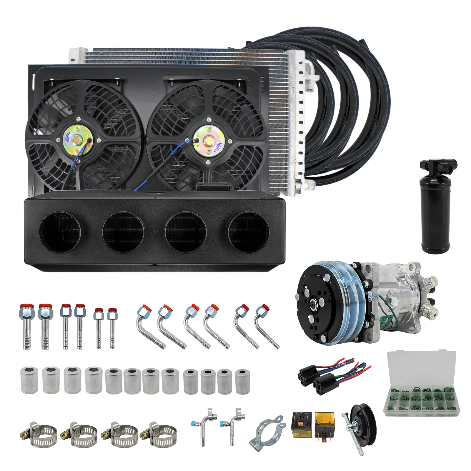 RV65F-12V-24V-car-air-conditioner-508-compressor-kit-universal-for ...
