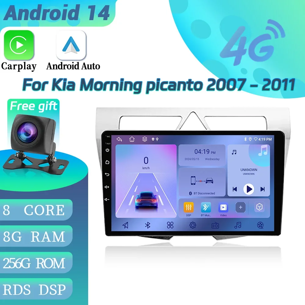Android-14-For-Kia-Morning-picanto-2007-2011-Wireless-Carplay-Android-Auto-Car-Radio-Multimedia ...