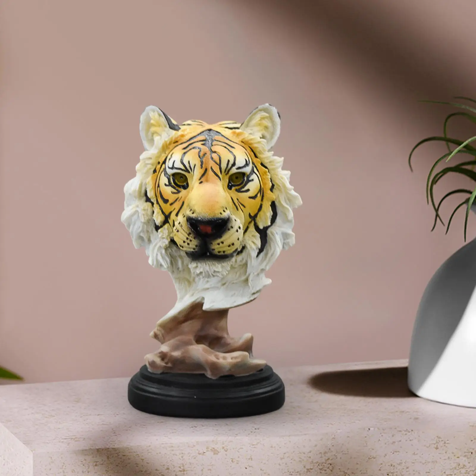 Tiger-Head-Sculpture-Crafts-Housewarming-Gift-Creative-Resin-Desktop ...