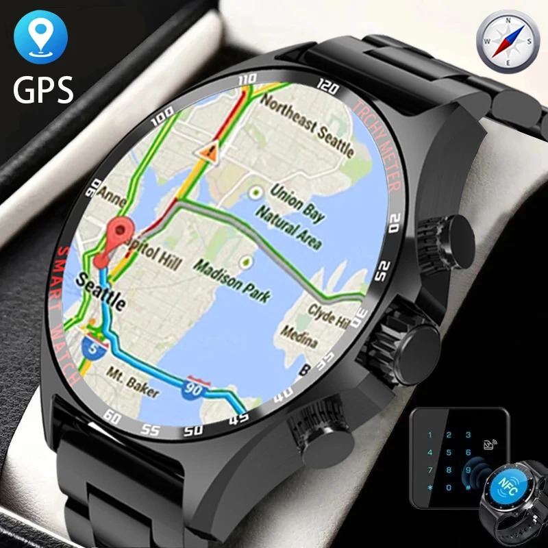 New-GPS-Smart-Watch-Men-Outdoor-Compass-Sports-Fitness-Bracelet ...
