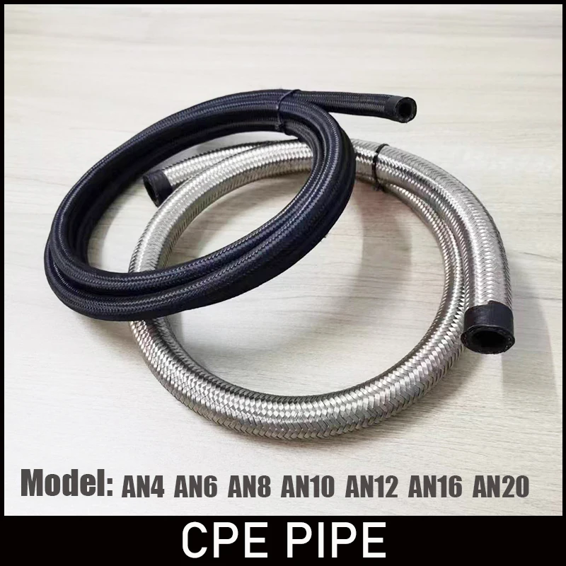 AN4-AN6-AN8-AN10-AN12-AN16-AN20-Nylon-Stainless-Steel-Braided-Inside ...