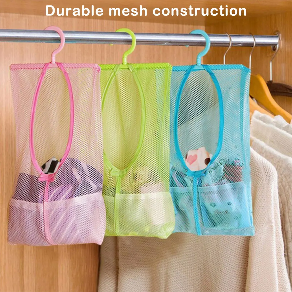 Multipurpose Clothespin Storage Mesh Bag for Closet Rack Clothes Clip ...