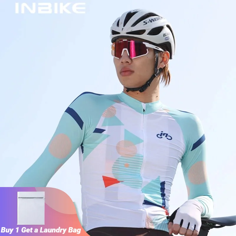 Inbike-Camiseta-de-ciclismo-para-hombre-Jersey-transpirable-de-manga-larga-de-alta-elasticidad ...