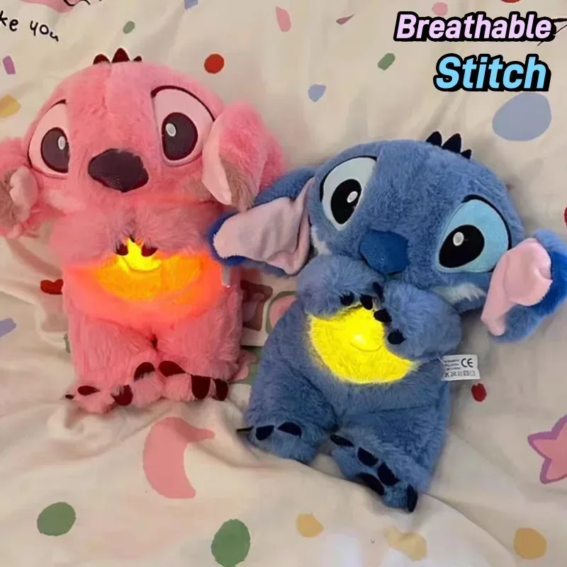 MINISO-Peluche-Stitch-pour-enfants-jouet-Kawaii-lumi-re-itude-anime-mod ...