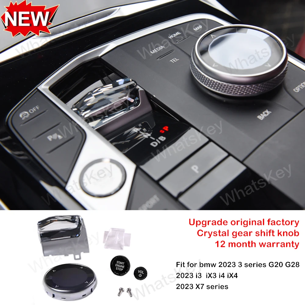 4-Piece-Set-Metal-Base-Crystal-Gear-Paddle-Shifter-Lever-Knob-For-BMW ...
