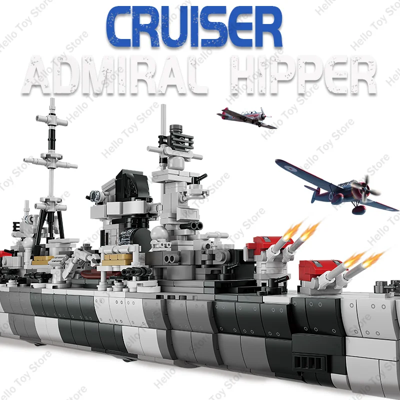 WW2-German-Military-Battleship-Admiral-Hipper-Class-Cruiser-Building ...