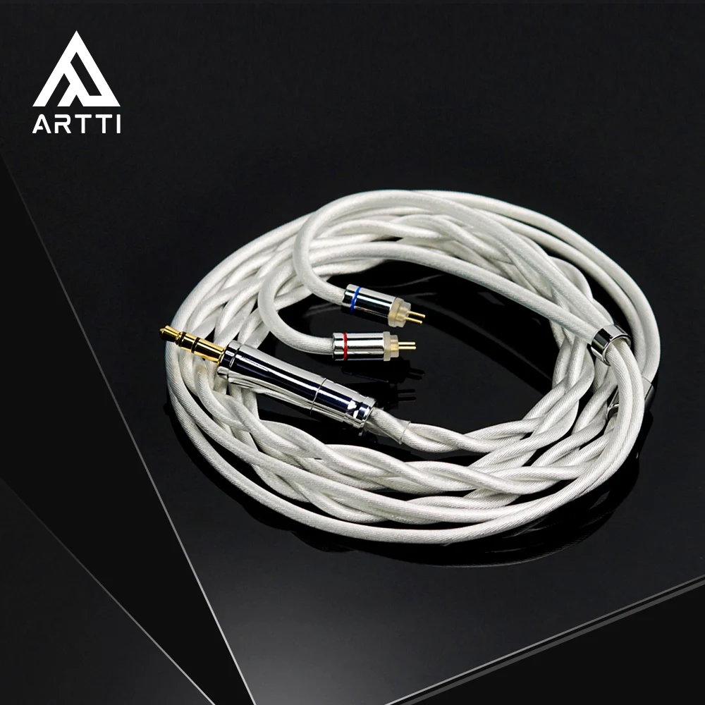 ARTTI-CLEAR-A9-Earphone-Cable-2-cores-756-strands-silver-plated-7N-OCC ...