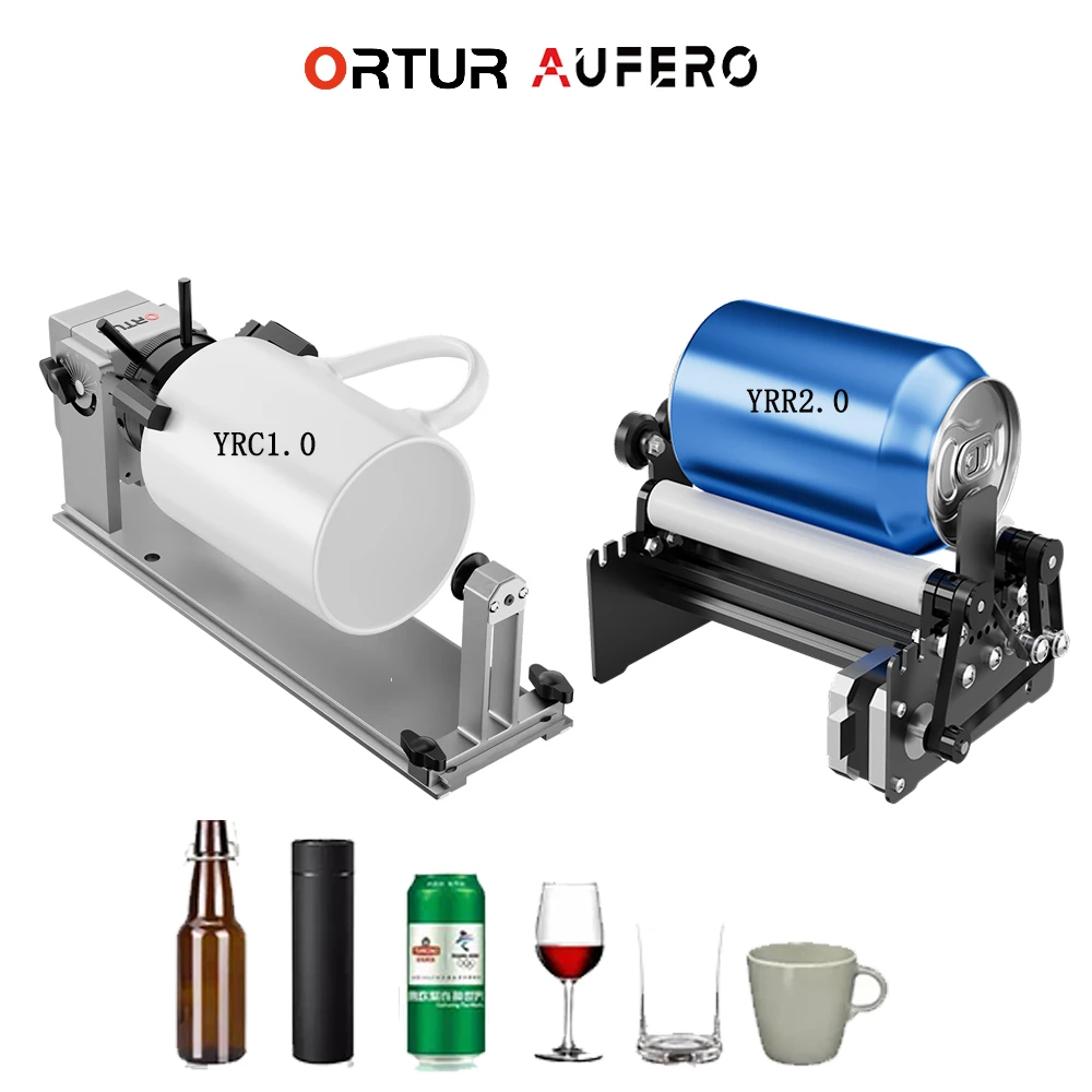 ORTUR Laser Rotary Roller Chuck 360° Y axis Laser Engraver CO2 Diode ...