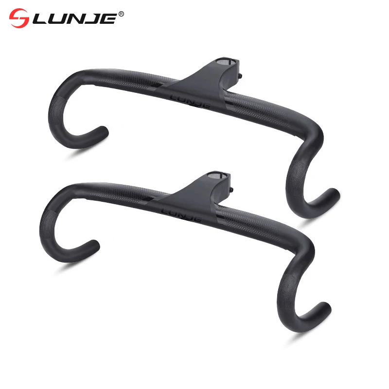 Road Bike Integrated Handlebar 28.6 380/400/420mm Aluminum Alloy Reduce ...