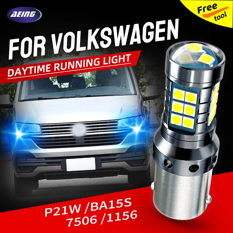 P21W LED Daytime Running Light Blubs No Error For VW Caravelle T5 ...