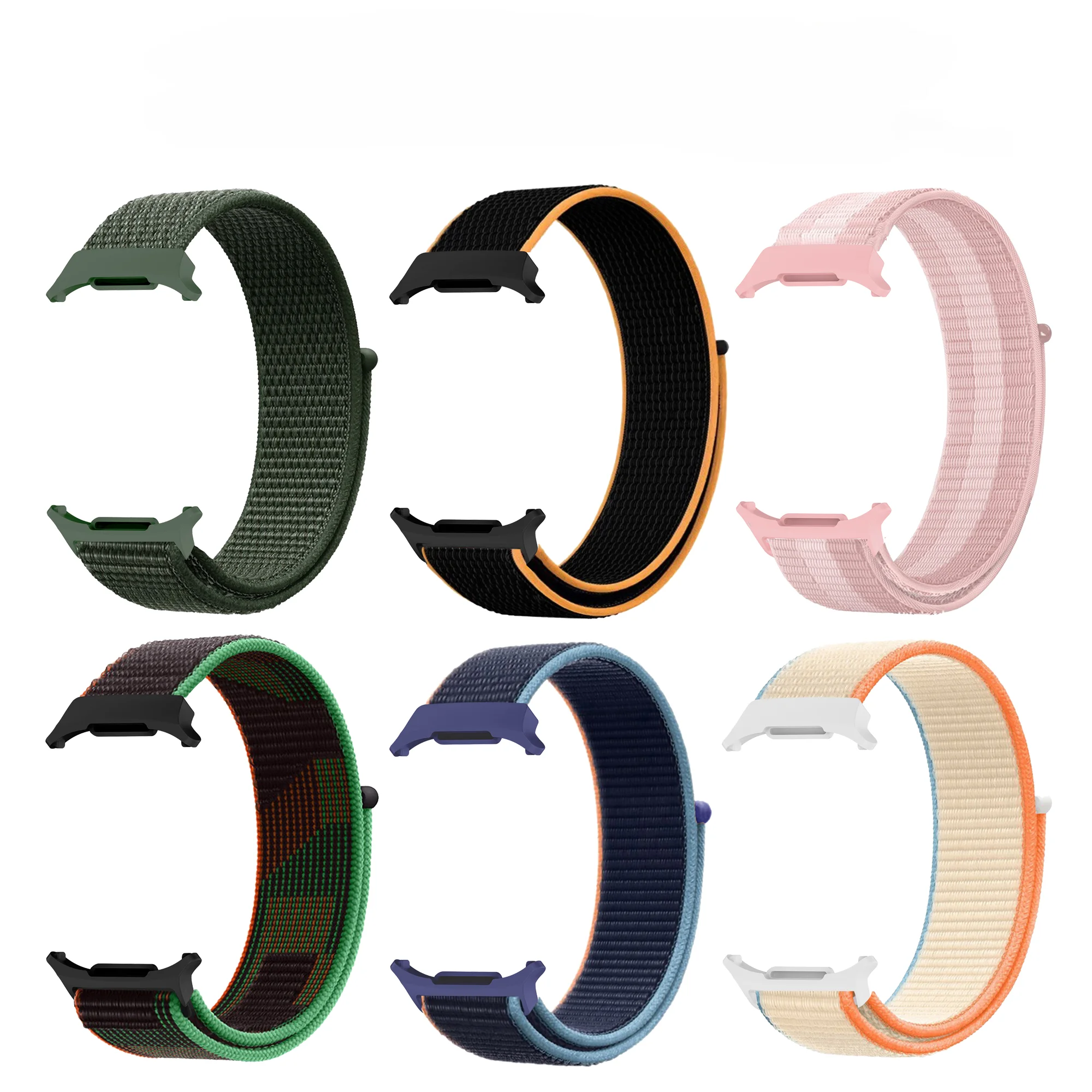 Zordai-Nylon-Loop-Strap-For-Samsung-Galaxy-Watch-7-Ultra-47mm-Velcro ...