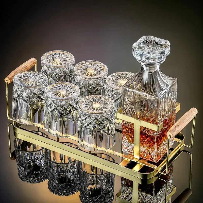 High-End-Whisky-Glass-and-Bottle-Set-Household-Crystal-Glass-High-end ...
