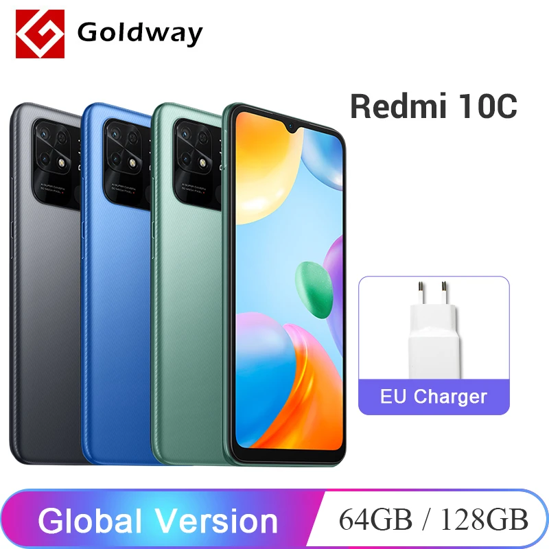 Versão global Xiaomi Redmi 10C 10 C 4GB 64GB / 128GB Smartphone ...