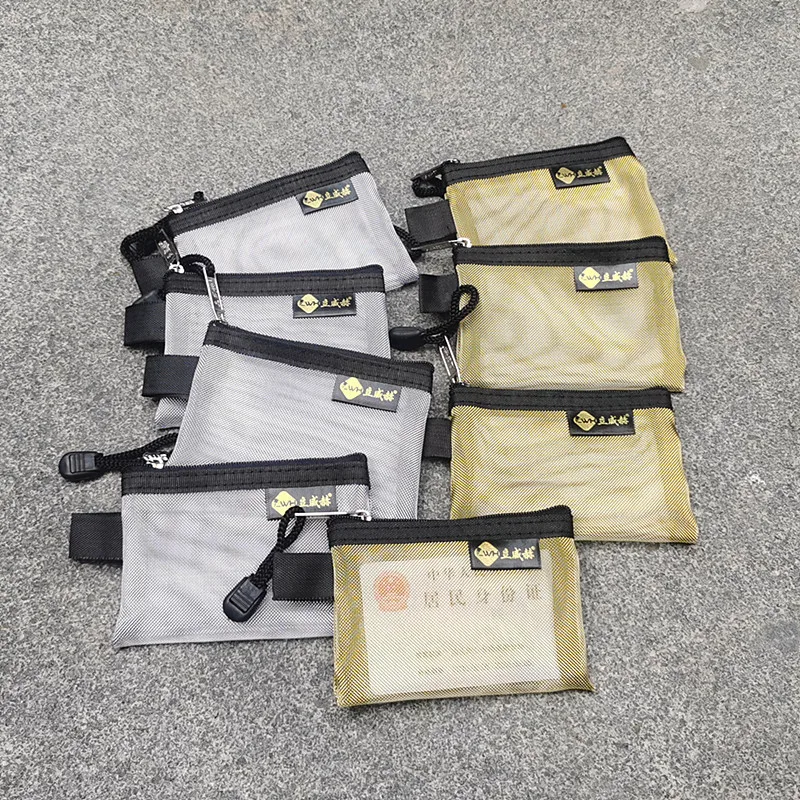 5pcs-set-Clear-Mini-Mesh-Coin-Bags-Purse-Money-Wallet-ID-Bank-Credit ...