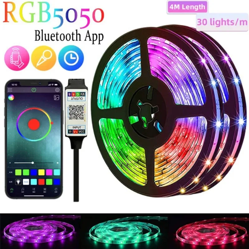 Bluetooth USB 5V RGB LED Strip Lights 5050 rgb controller background ...