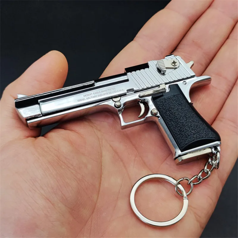 1:3 High Quality Metal Model Desert Eagle Keychain Toy Gun Miniature ...
