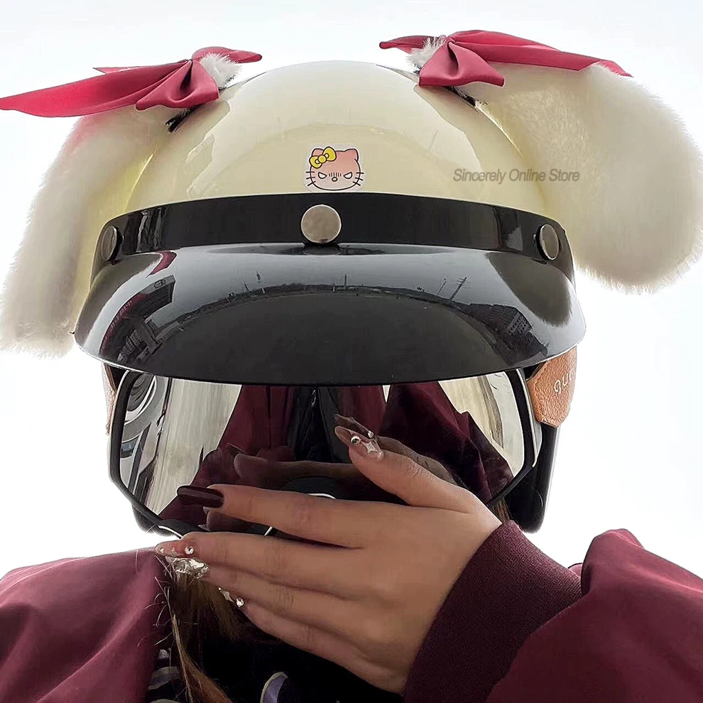 1Pair-Motorcycle-Helmet-Decoration-Ears-Cute-Bunny-Ears-Motocross-Off ...