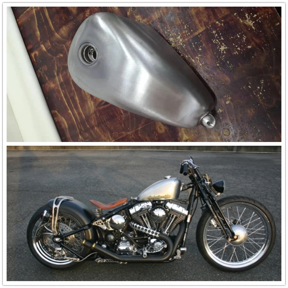 9-6L-Petrol-Gas-Fuel-Tank-For-Harley-Motorbike-Handmade-Modified ...
