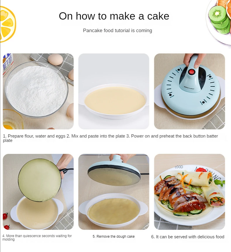 Gaufrier,Crêpière électrique antiarina avec batteur à œufs,machine à ...