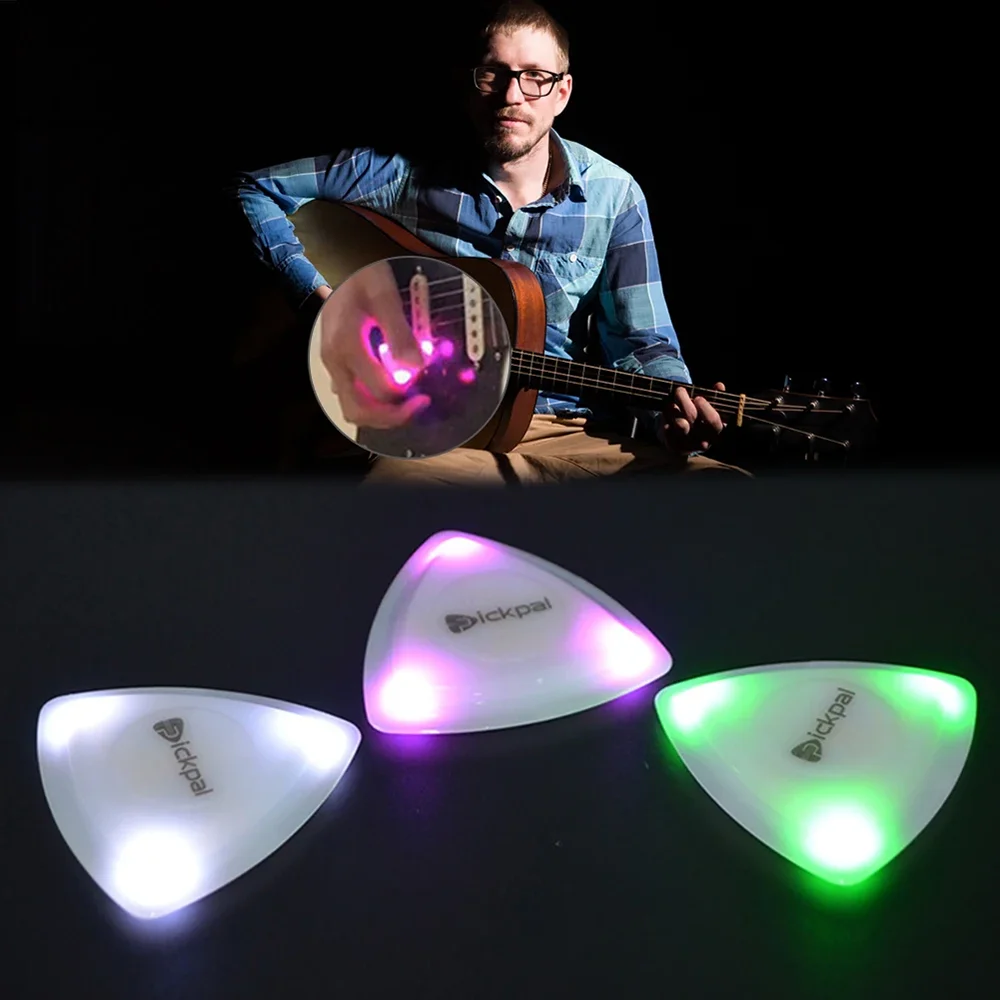 1PC-LED-Glowing-Guitar-Pick-Food-Grade-Plastic-Guitar-Touch-Luminous ...