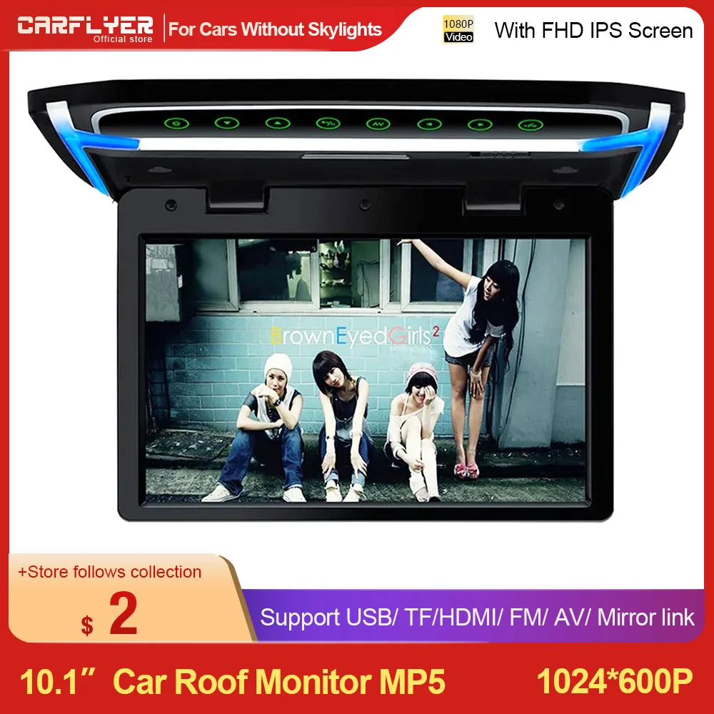 10-1-Car-Monitor-1080P-Video-HD-Digital-TFT-Screen-Wide-Screen-Ultra ...