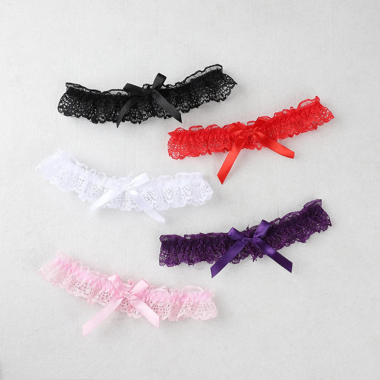 Wedding Bowknot Strap Garters Lace Belt Leg Ring Embroidery Floral Sexy ...