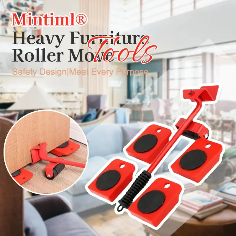 5Pcs-Furniture-Moving-Transport-Roller-Set-Heavy-Duty-Furniture-Lifter ...