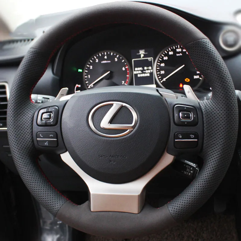 Car-Steering-Wheel-Cover-Braid-Genuine-Leather-For-Lexus-NX300-NX300H ...