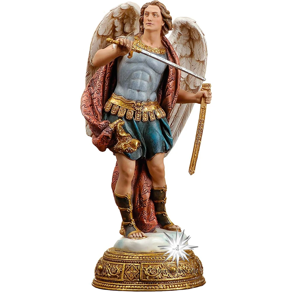 25-5cmH-Archangel-Saint-Michael-Statue-Archangel-St-Michael-Resin ...