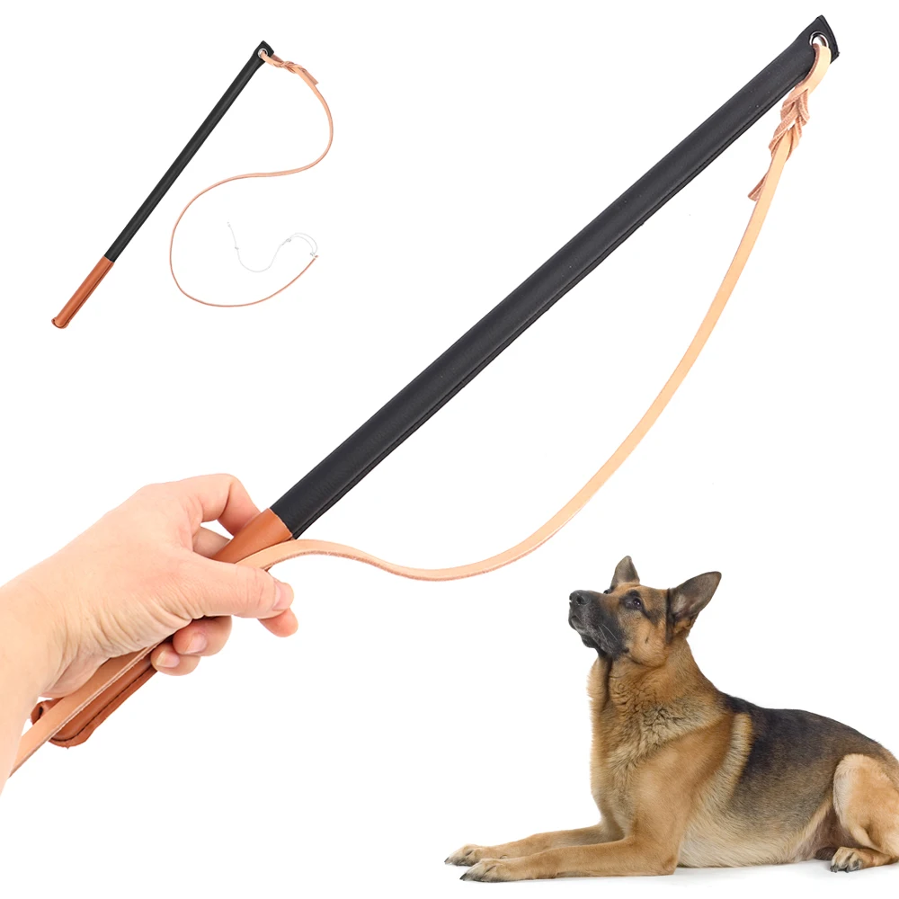 Durable-Pet-Training-Tool-Strong-Leather-Dog-Whip-Leash-Medium-Large ...