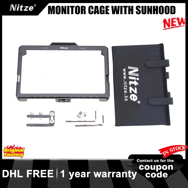 Nitze Monitor Cage for Feelworld LUT6/LUT6S 6" with HDMI Cable Clamp ...