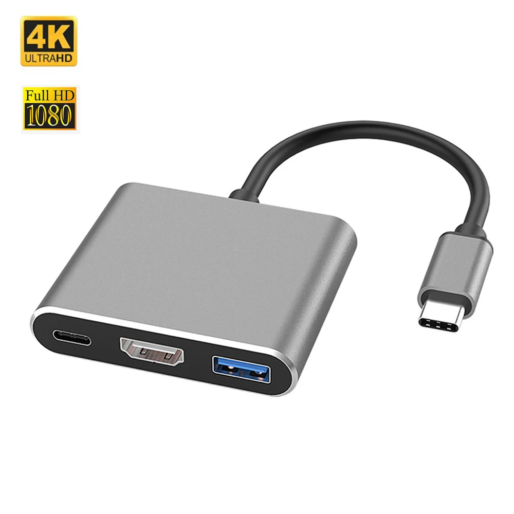 Type-C HUB 4K to HDMI-Compatible Adapter For Nintendo Switch 1080P HD ...
