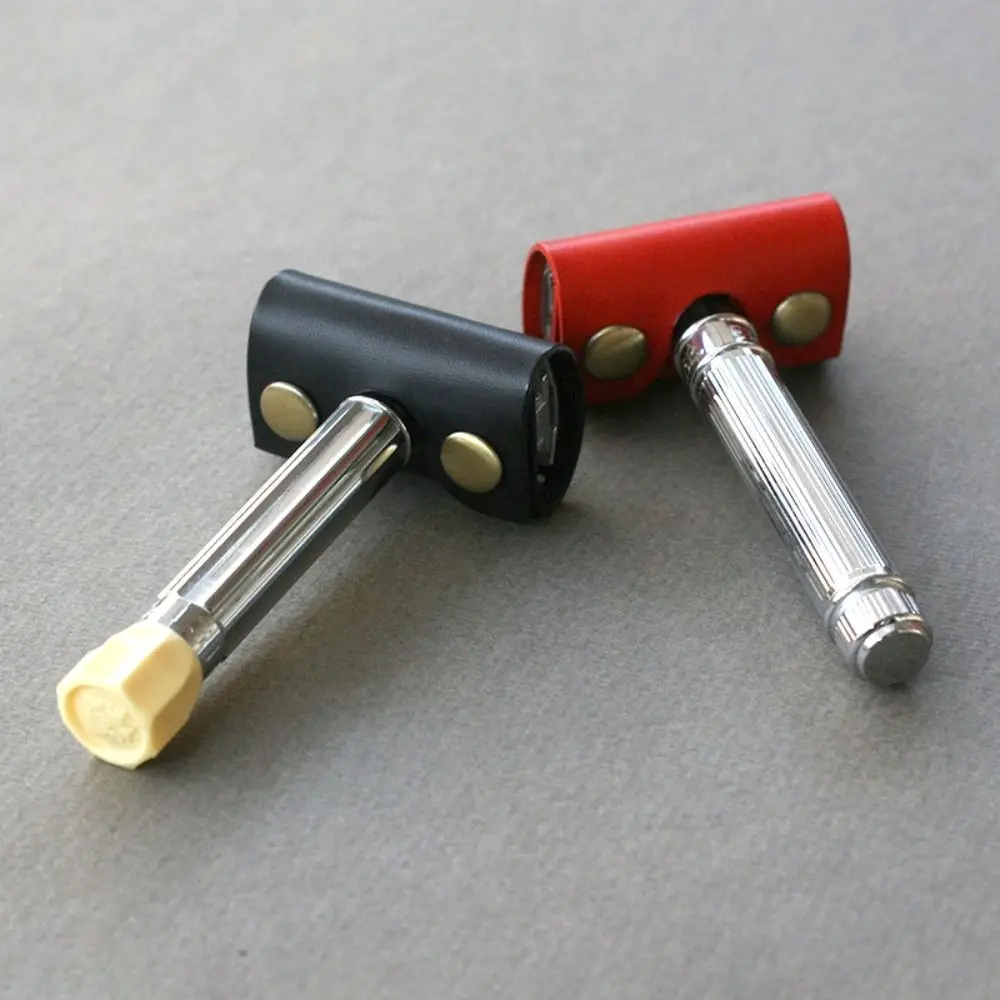 Leather-Razor-Head-Protective-Cover-Case-Travel-Double-Edge-Razor-Head ...