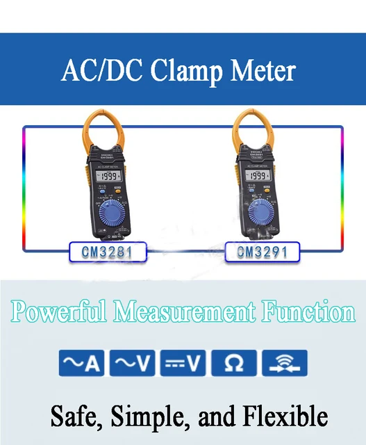 Clamp Meter Hioki HiTester 3288-20 - True RMS Multimeter For AC/DC ...
