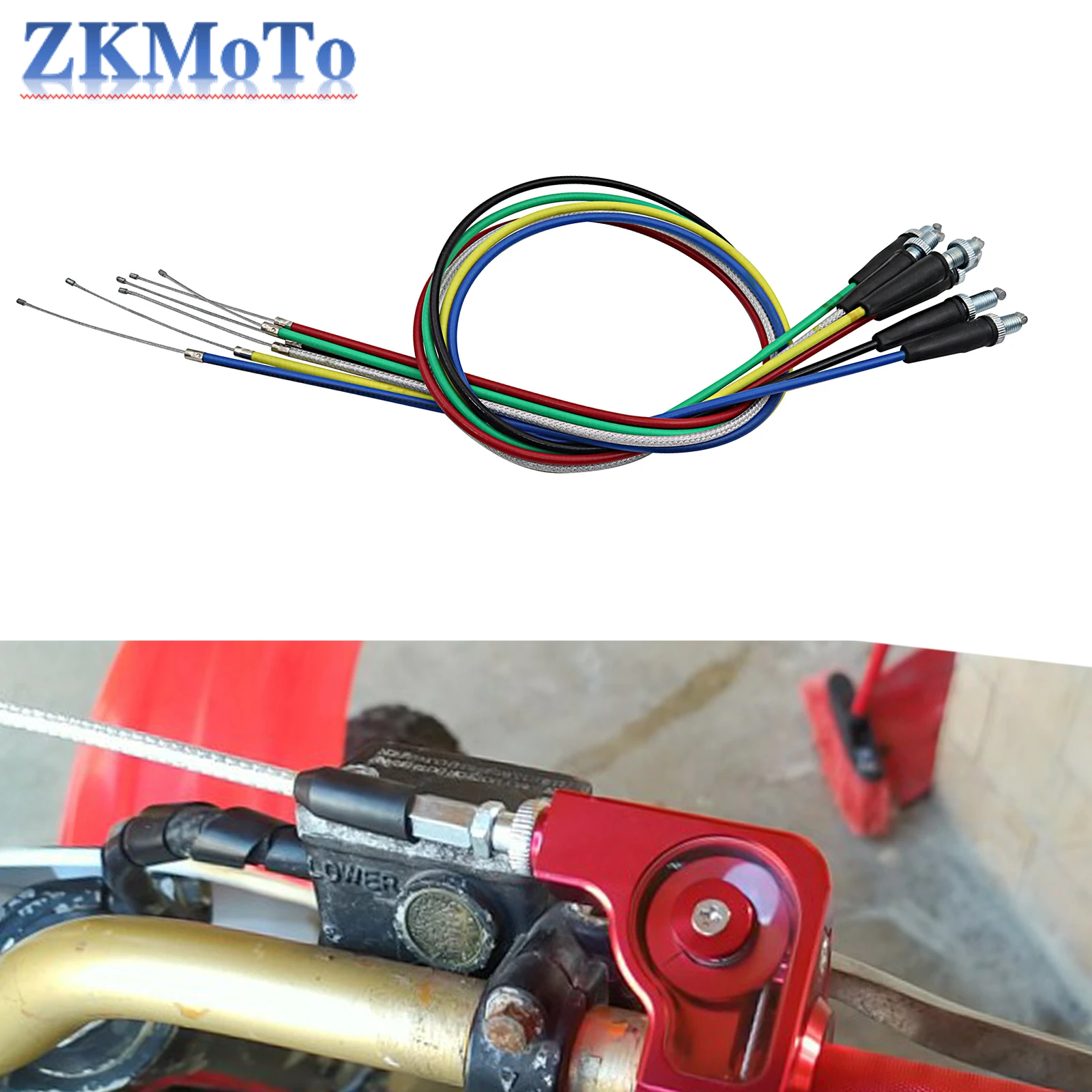 990mm 1090mm 1200mm Straight Head Gas Throttle Cable For KTM Honda ...