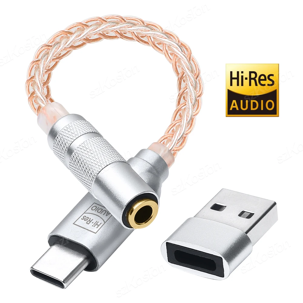 CX31993 Type C to 3.5mm Headphone Amplifier DAC HiFi Audio Decoder IEM ...