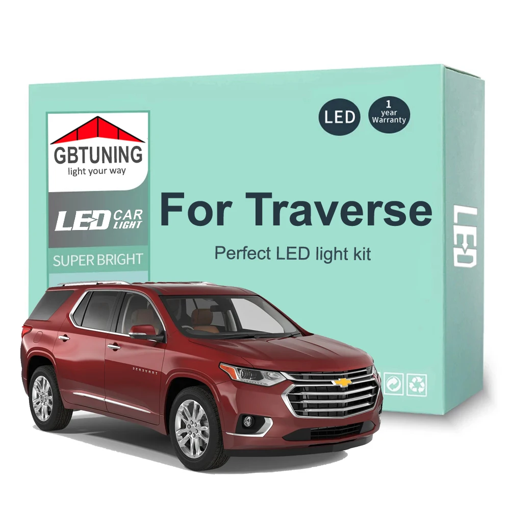 13Pcs-LED-Interior-Light-Bulb-Kit-For-Chevrolet-Chevy-Traverse-2009 ...