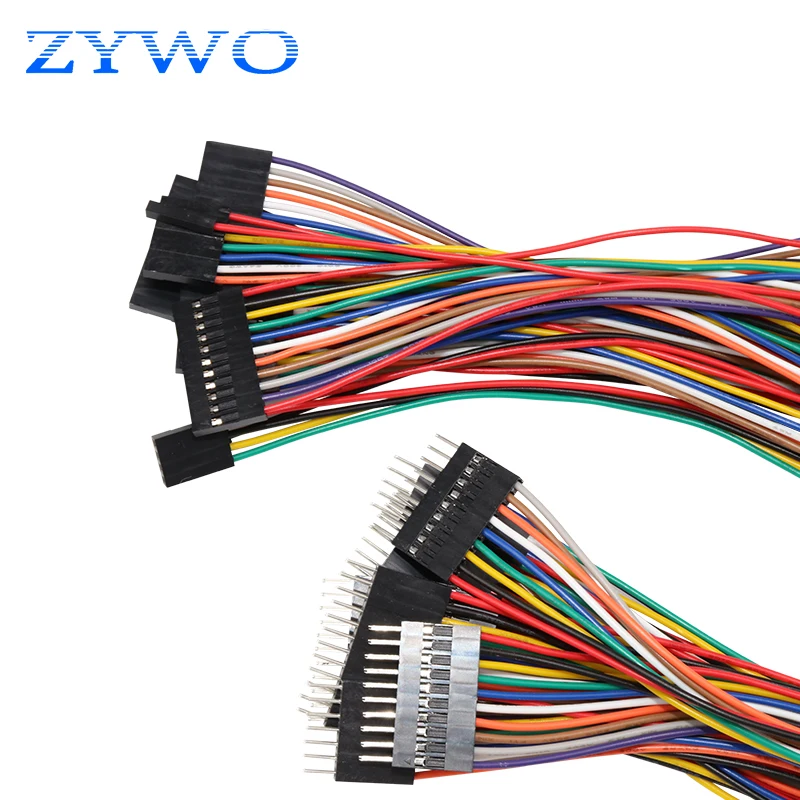 100PCS-DuPont-Cable-2-54mm-Pitch-Female-To-Female-Male-To-Female-Male ...