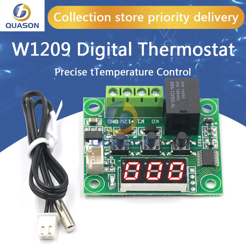 W1209 Dc 12v Heat Cool Temp Thermostat Temperature Control Switch ...