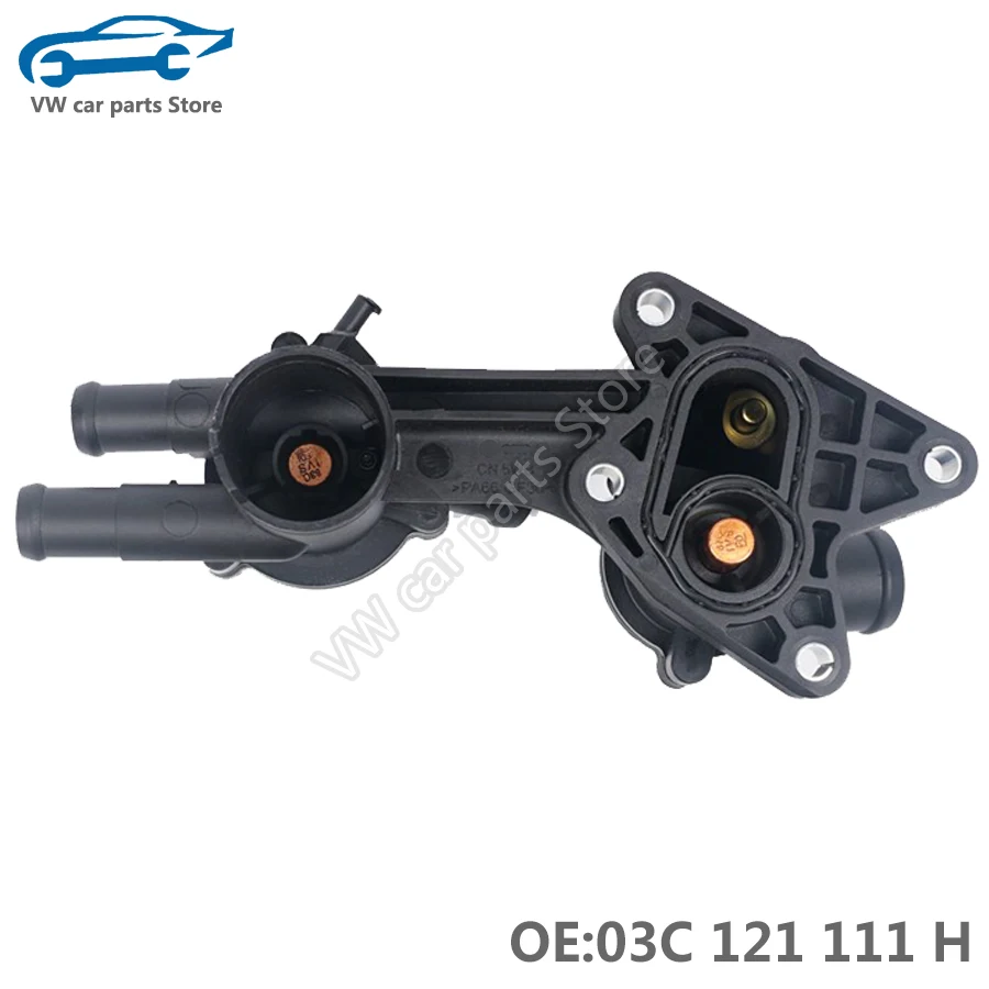 03C121111H-Thermostat-Cooling-Housing-Assembly-For-EA111-Engine-1-4T ...