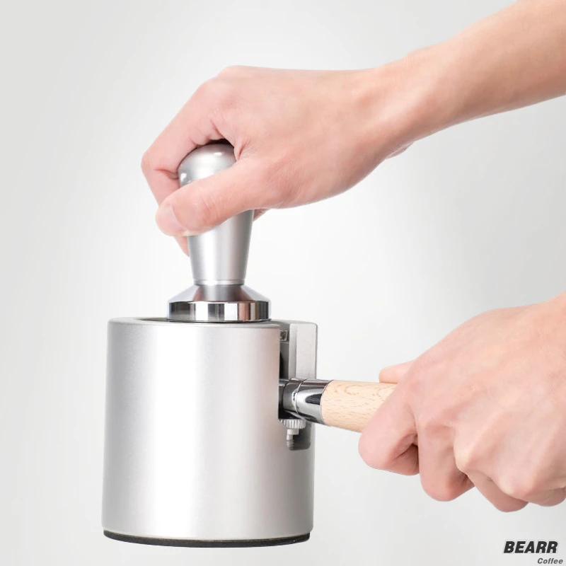 Stainless Steel Powder Press Silver Coffee Machine Handle Filler Solid ...