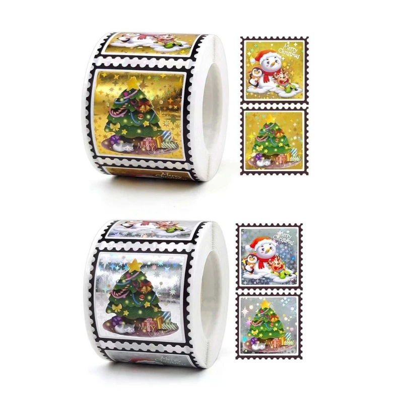 Roll-Up-Sticker-Christmas-Day-Decorative-Gift-Series-Self-Adhesive ...