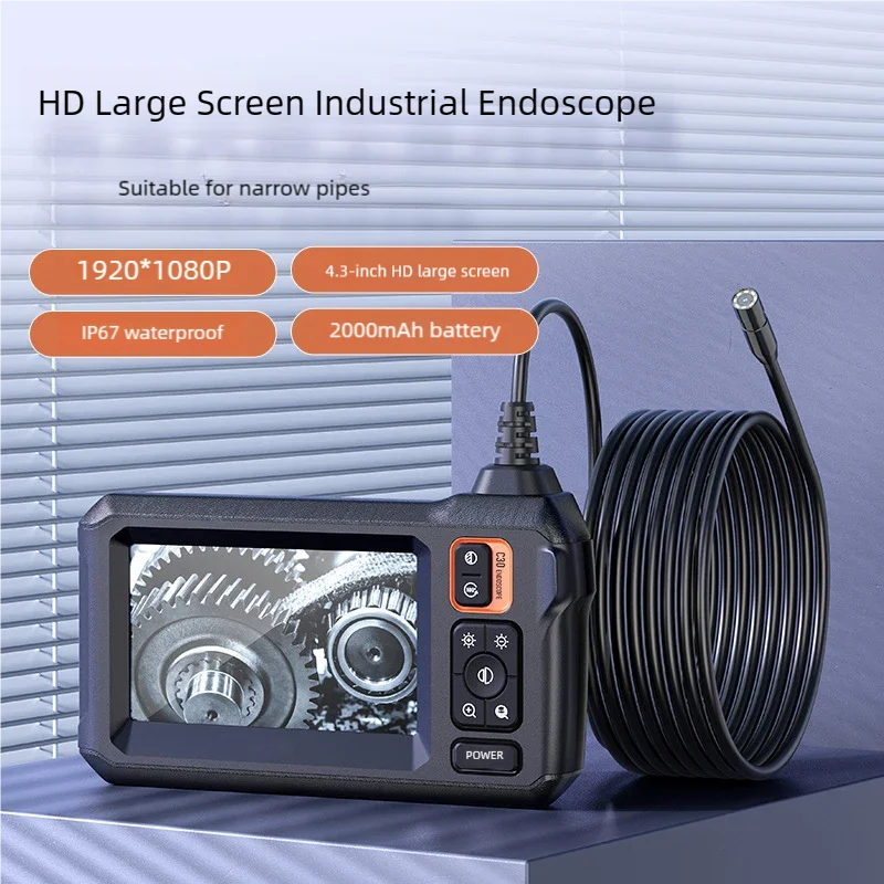 4-3-inch-Industrial-Endoscope-camera-1080P-HD-inspection-camera-IP67 ...
