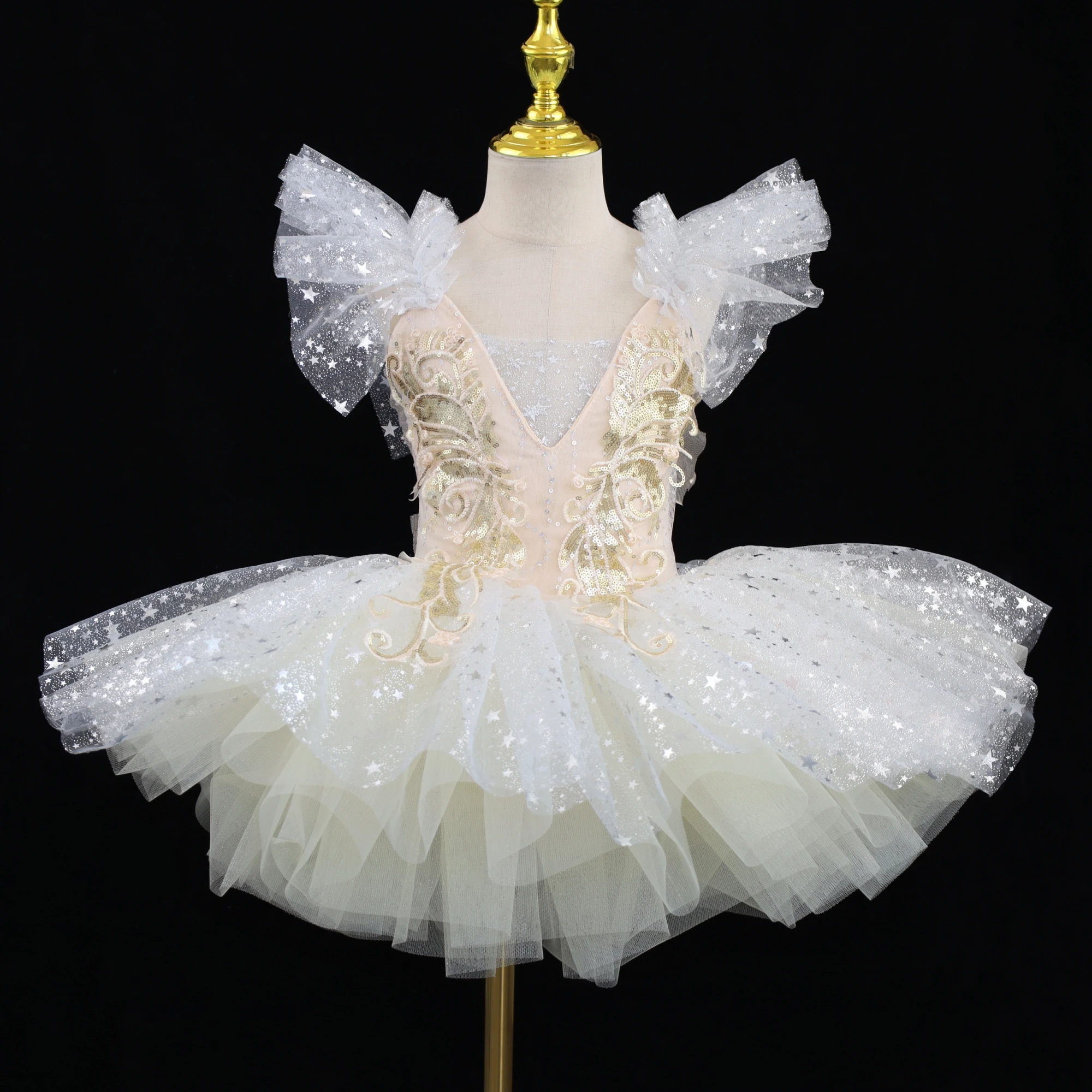 New Professional Ballet Dress For Girls KidsRomantic Tutu Performance ...