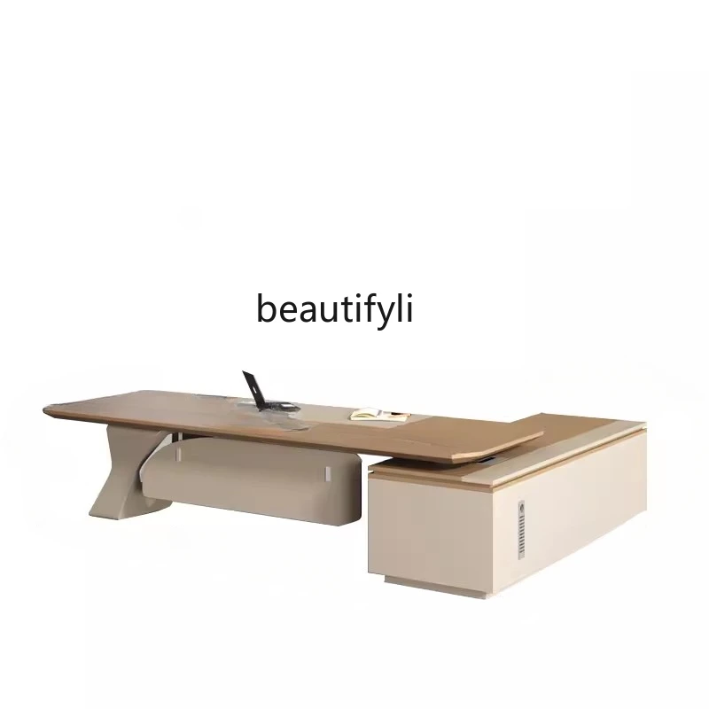 Boss Desk Simple Modern President Manager Supervisor Table and Chair ...