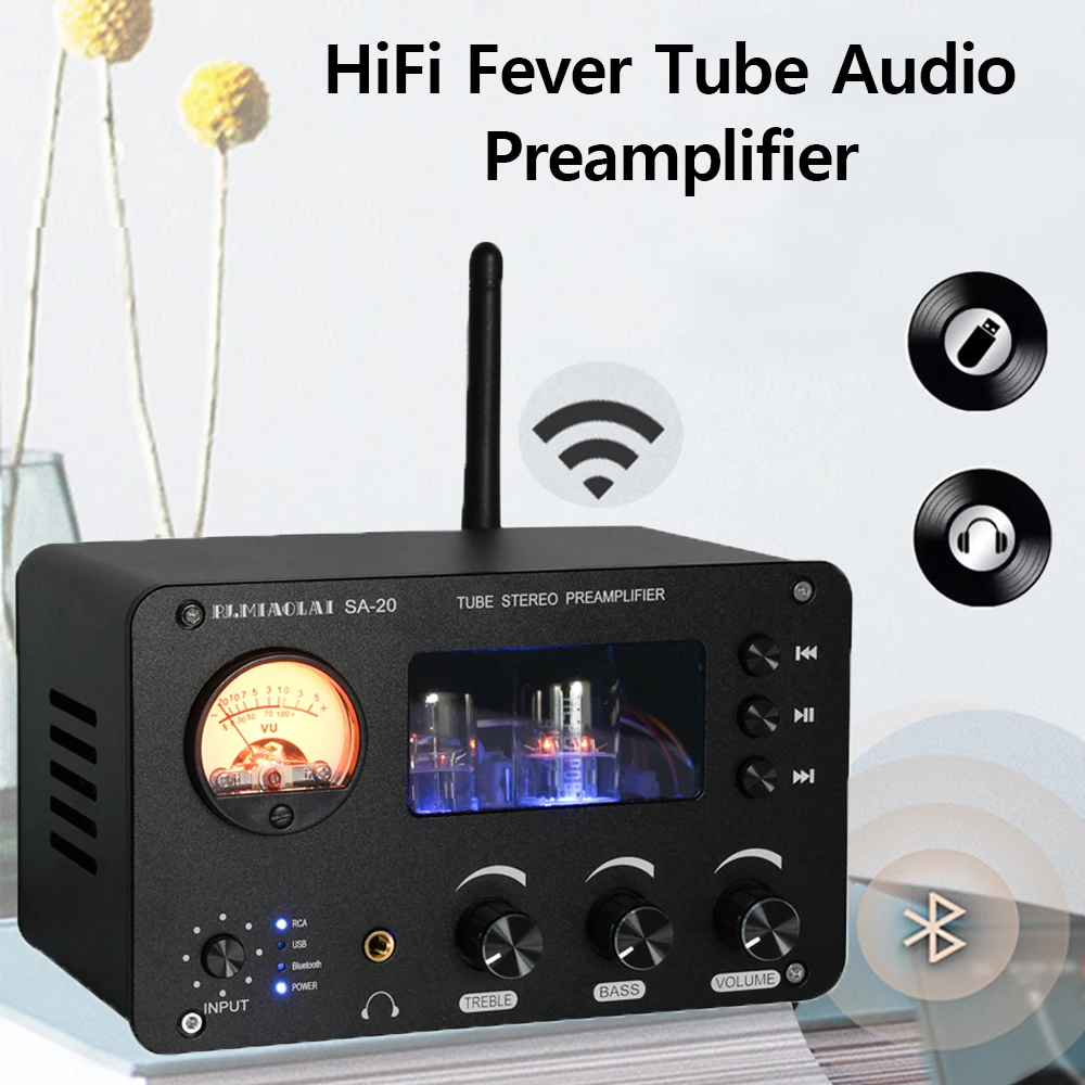 HiFi Amp Fever Tube Audio Preamplifier Lossless Decoding Preamp Treble ...
