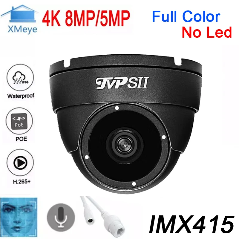 Full-Color-Night-Vision-4K-8MP-IMX415-Grey-Waterproof-Metal-H-265-Face ...