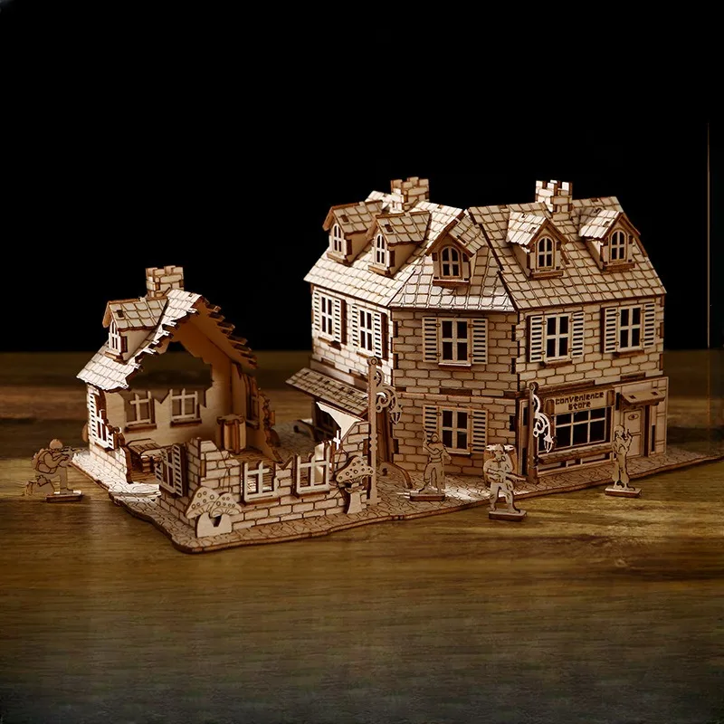 Puzzle-3D-tridimensional-de-madeira-para-crian-as-modelo-simula-o-casa ...